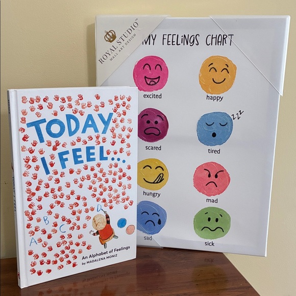 none listed | Wall Decor | My Feelings Chart Today I Feel Book | Poshmark